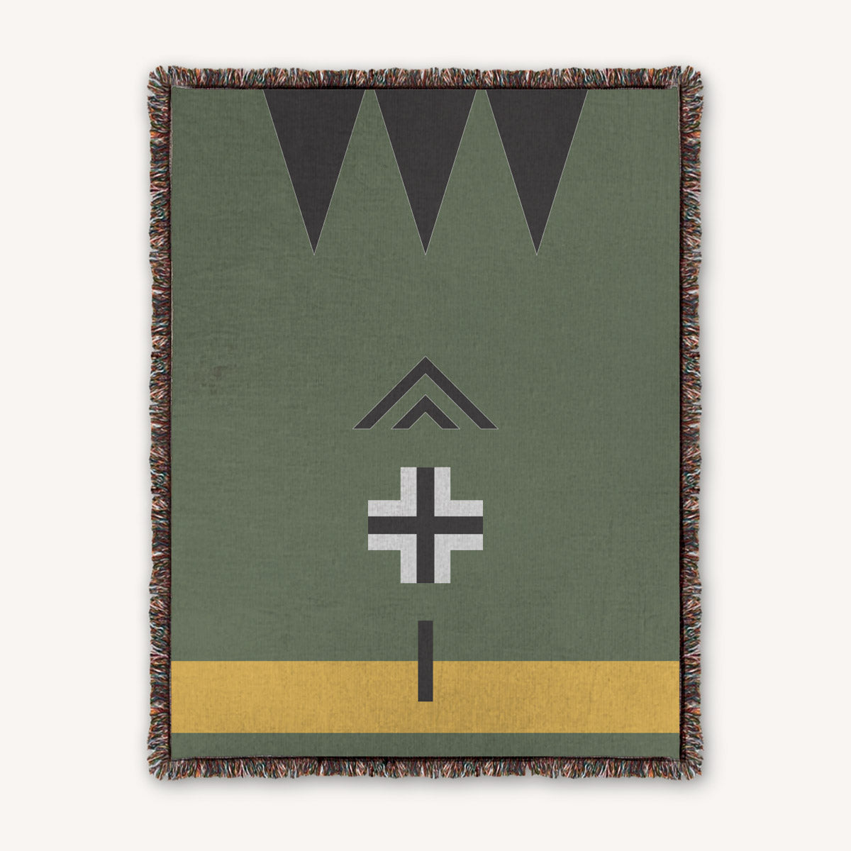 WWII German Messerschmitt - Fleece or Woven Cozy Throw Blanket